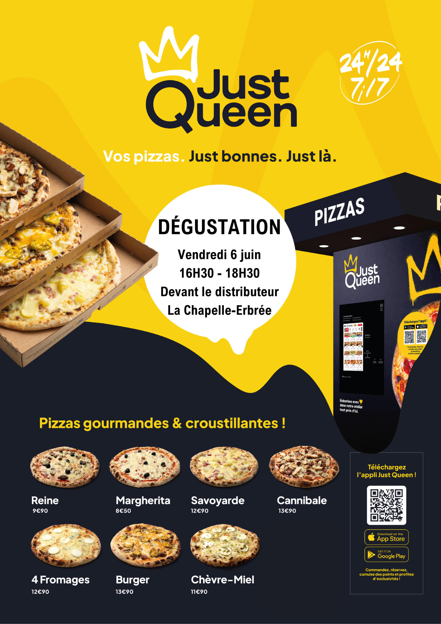 Distributeur de Pizza JUST QUEEN - La Chapelle Erbrée